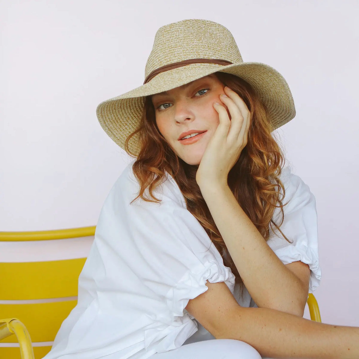 Summer Fedora | UV Sun Hat with Relaxed Suede Detail – SUNHATS EU ...