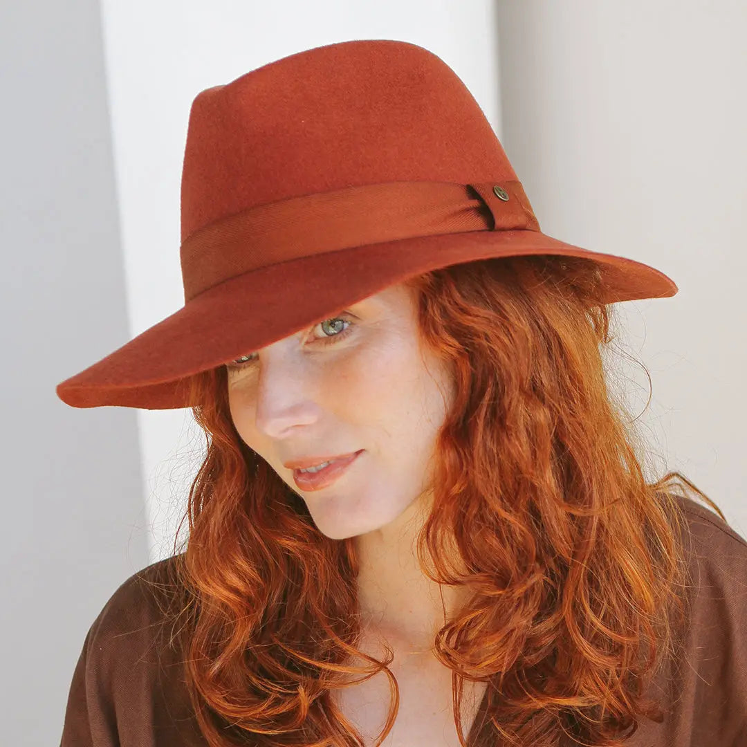 Heather Fedora | Chic Soft Edge Wool Felt Fedora for Women – SUNHATS EUROPE