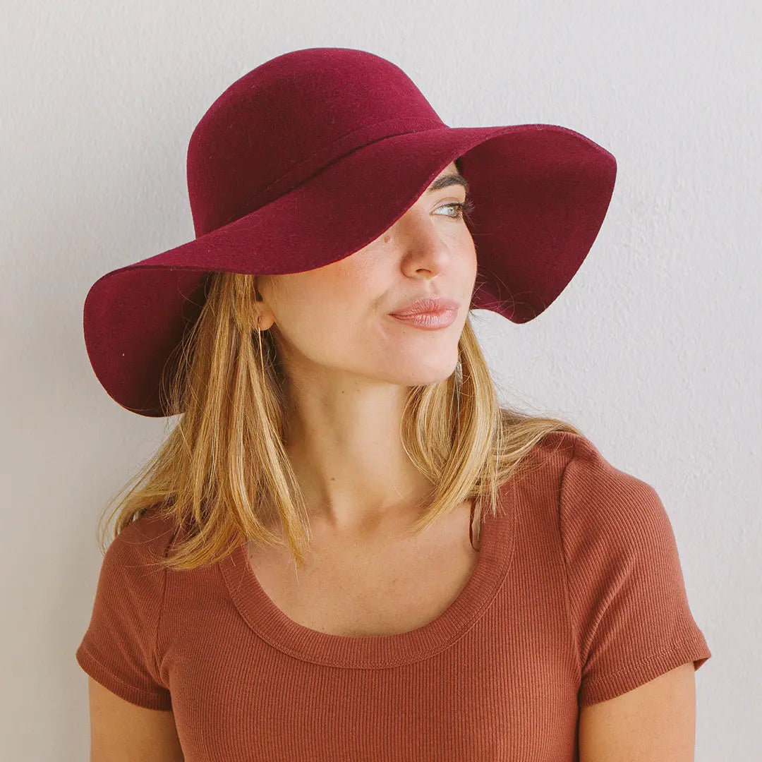 Zoe Capeline | Retro Style Wool Felt Womens Capeline Hat – SUNHATS EUROPE