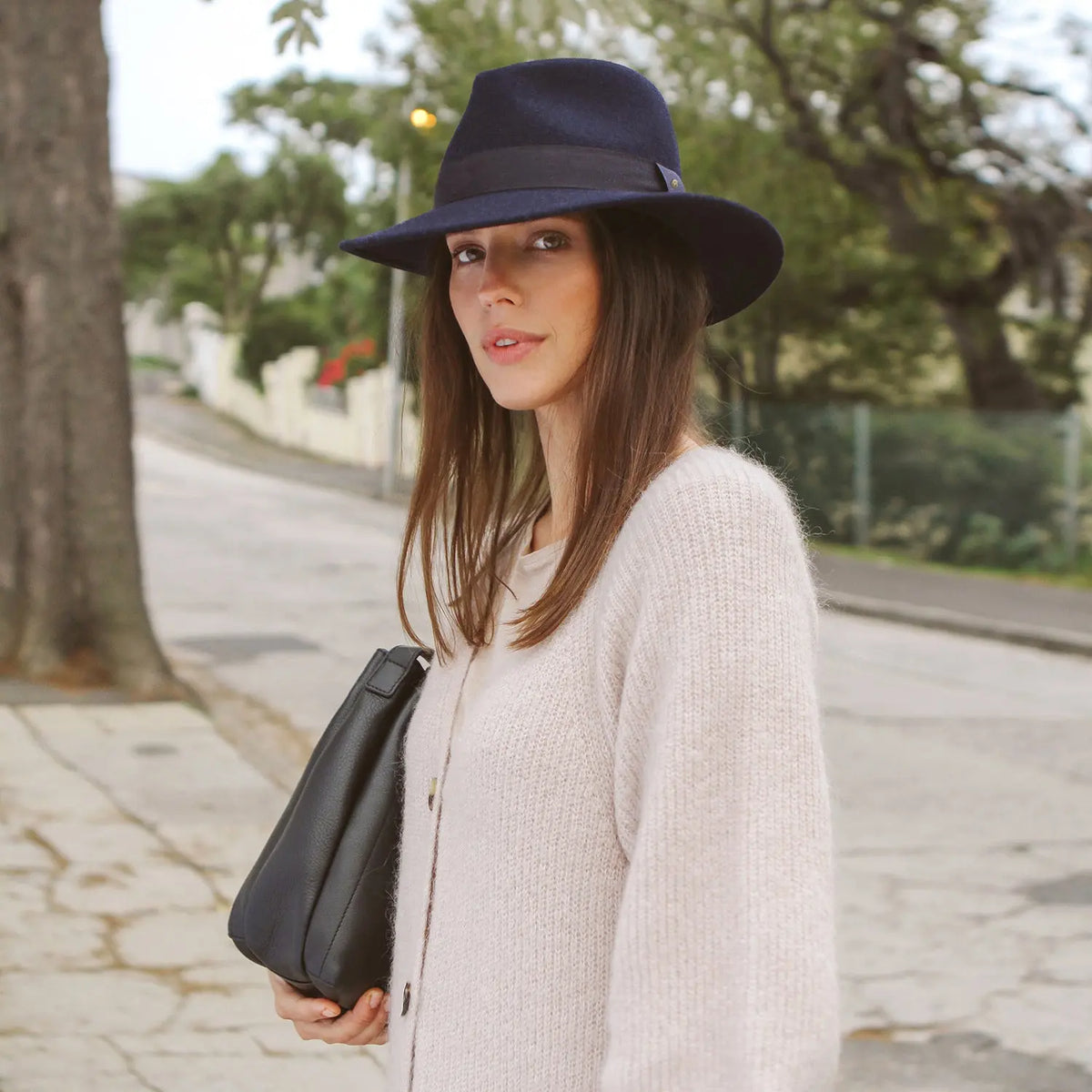 Ash Fedora | Wool Felt Structured Sun Hat – SUNHATS EUROPE